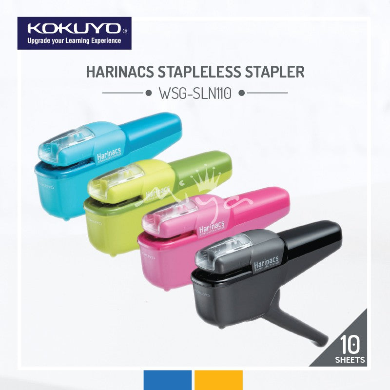 KOKUYO WSG-SLN110 Stapleless Stapler - Harinacs 10 Sheets – themiyastore