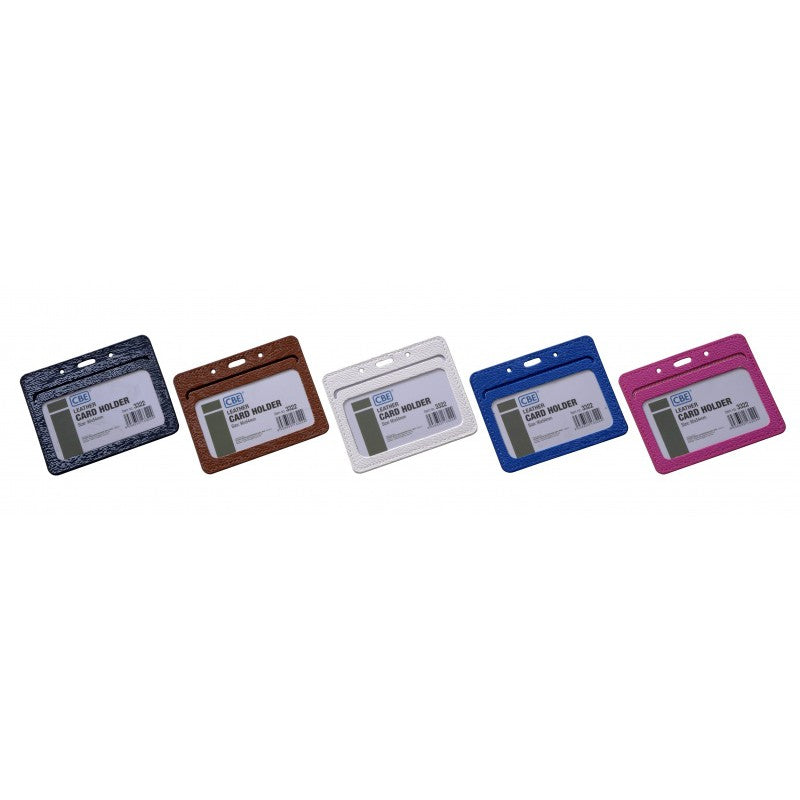 CBE Leather Name Tag / Name Badge Holder / Office ID Card Holder + Lan ...
